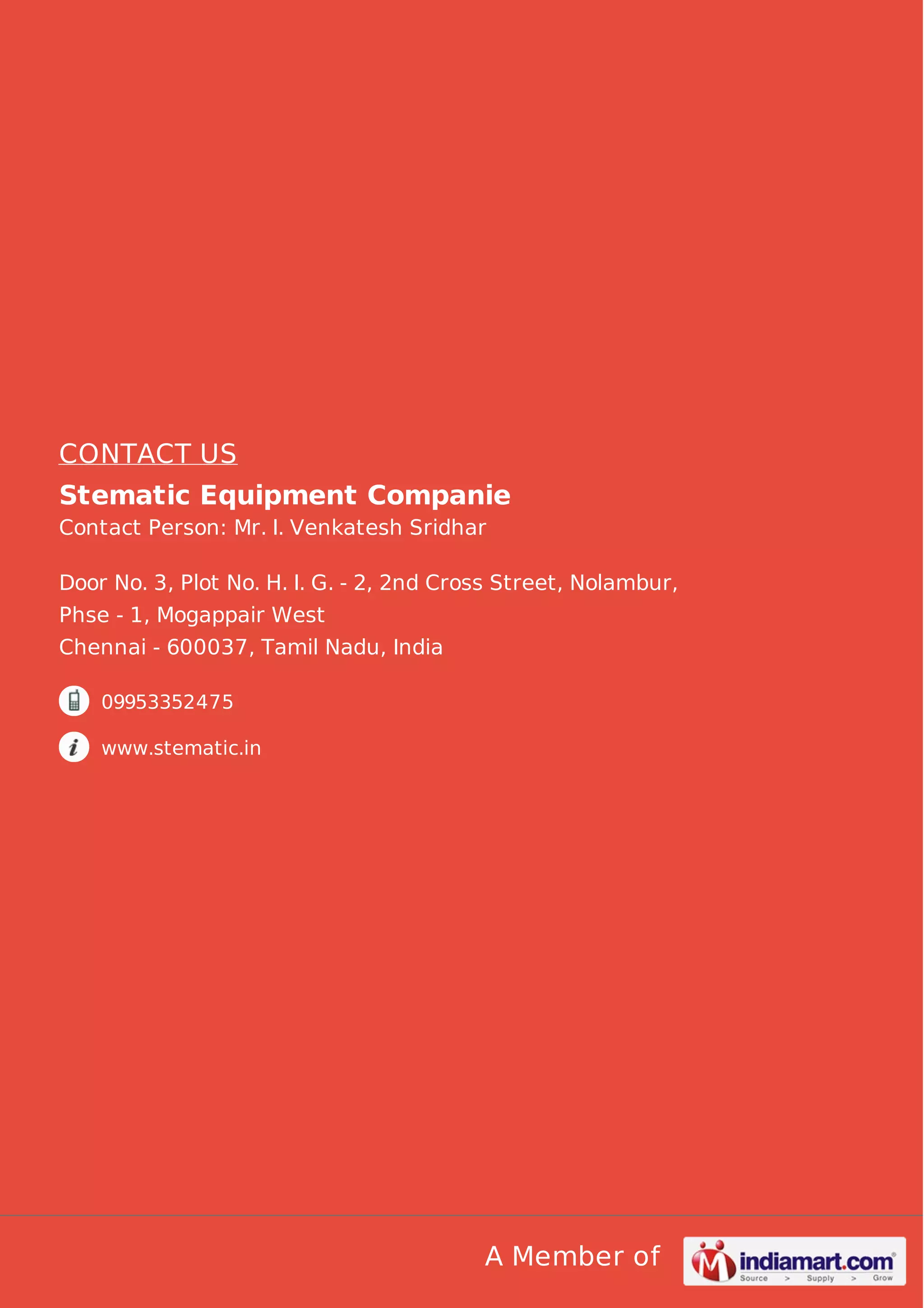 Stematic equipment-companie | PDF