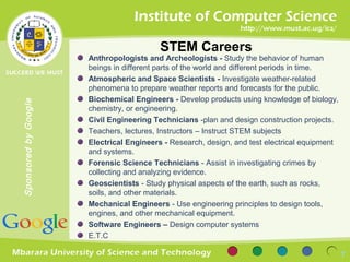 Science Technology Engineering And Mathematics Stem Careers Ppt