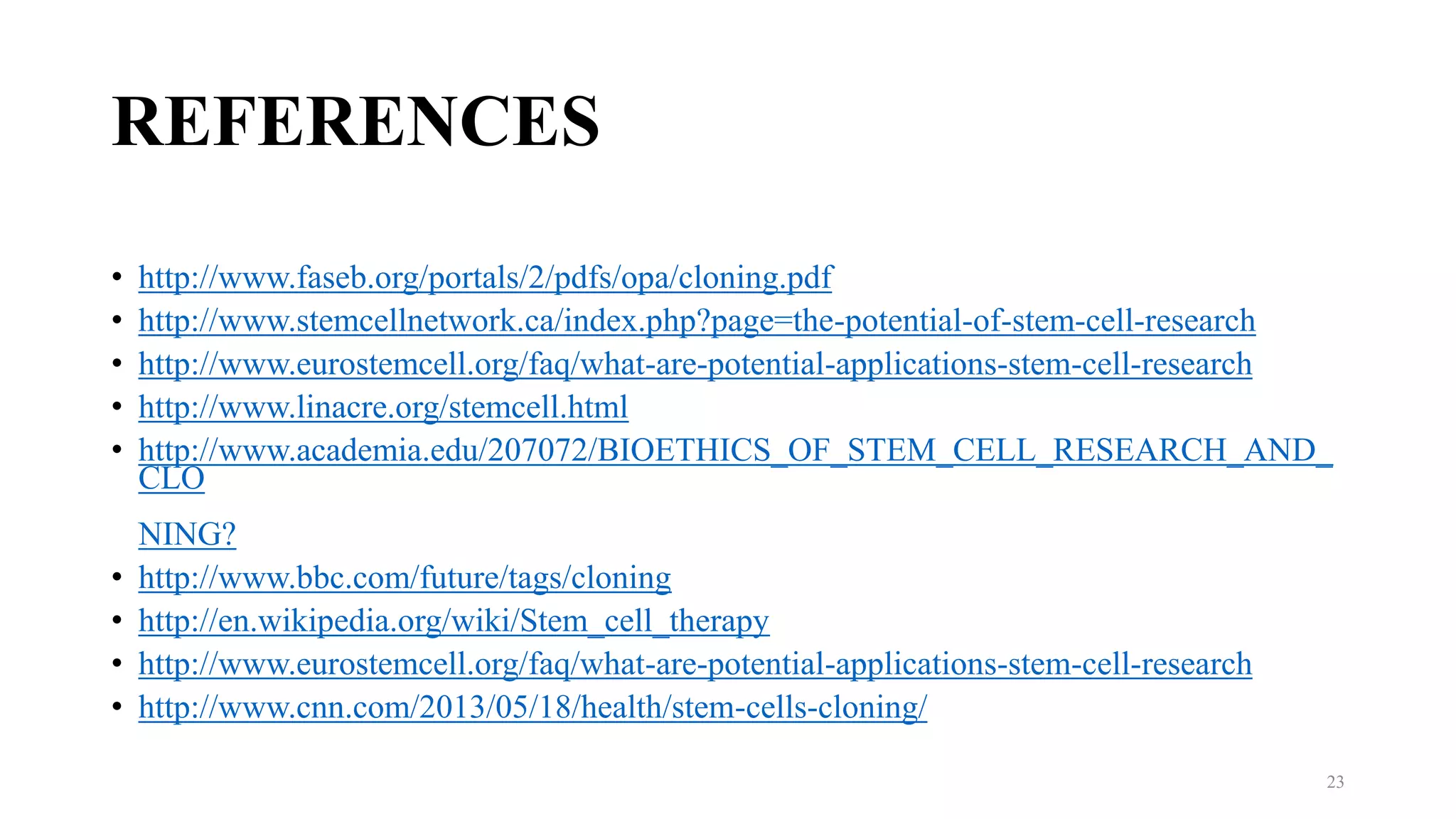 Stem cell and Cloning | PPTX