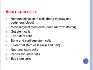INTRODUCTION TO STEM CELL BIOLOGY DEFINITION CLASSIFICATION AND SOURCES ...