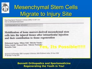 Stem Cell Case Study By Dr. Bennett | PPT