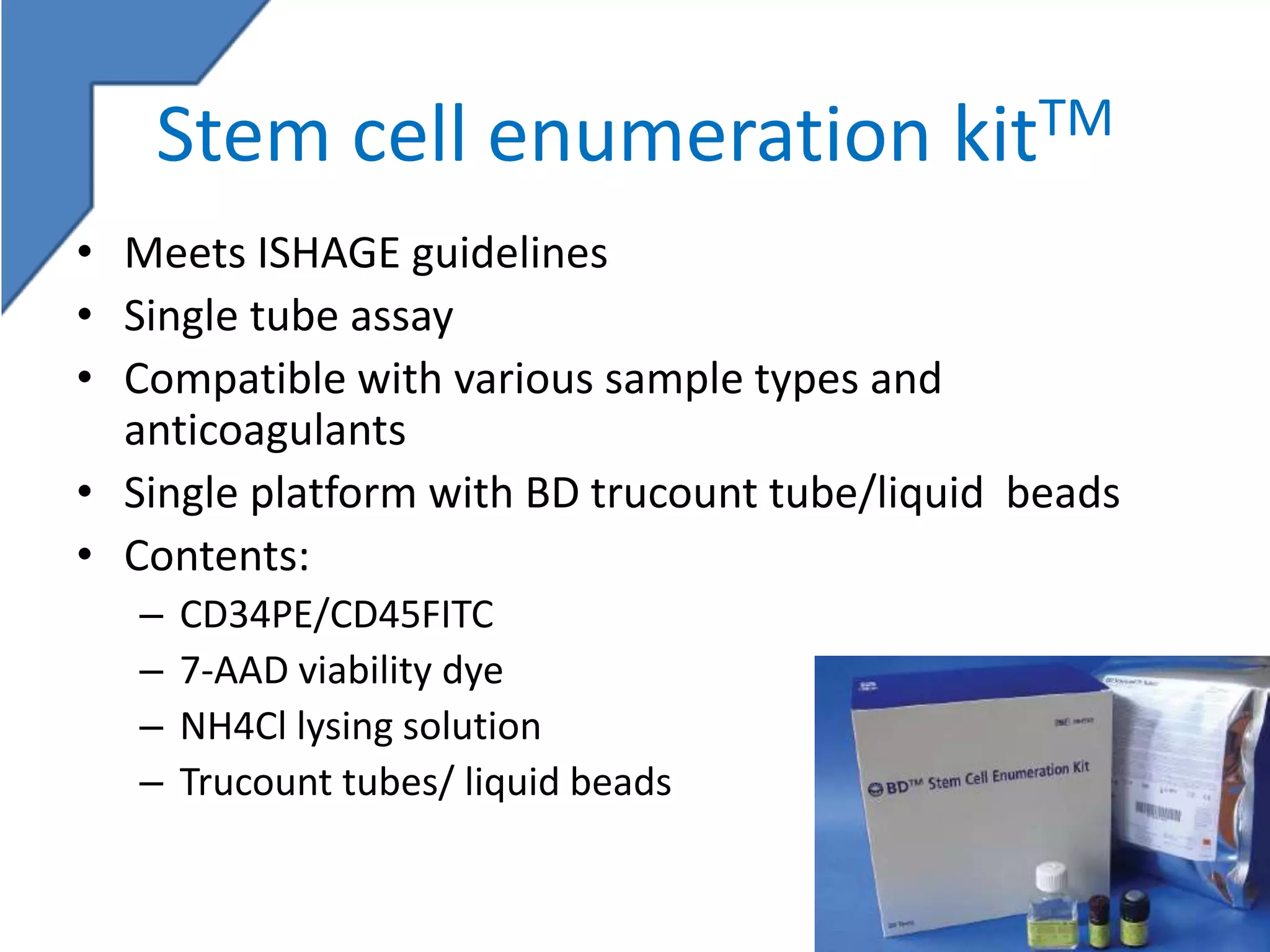 Stem cell enumeration | PPTX