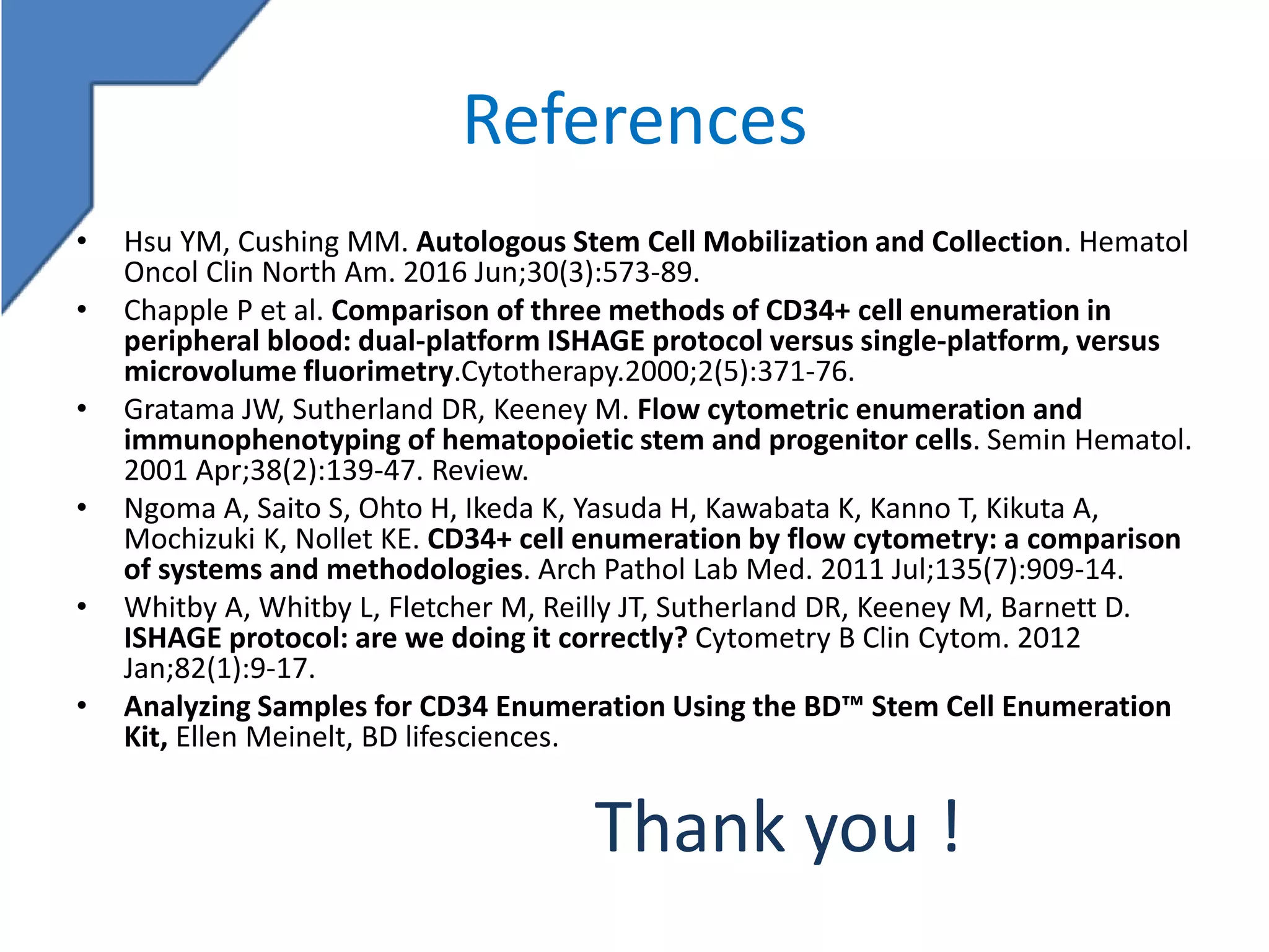 Stem cell enumeration | PPTX