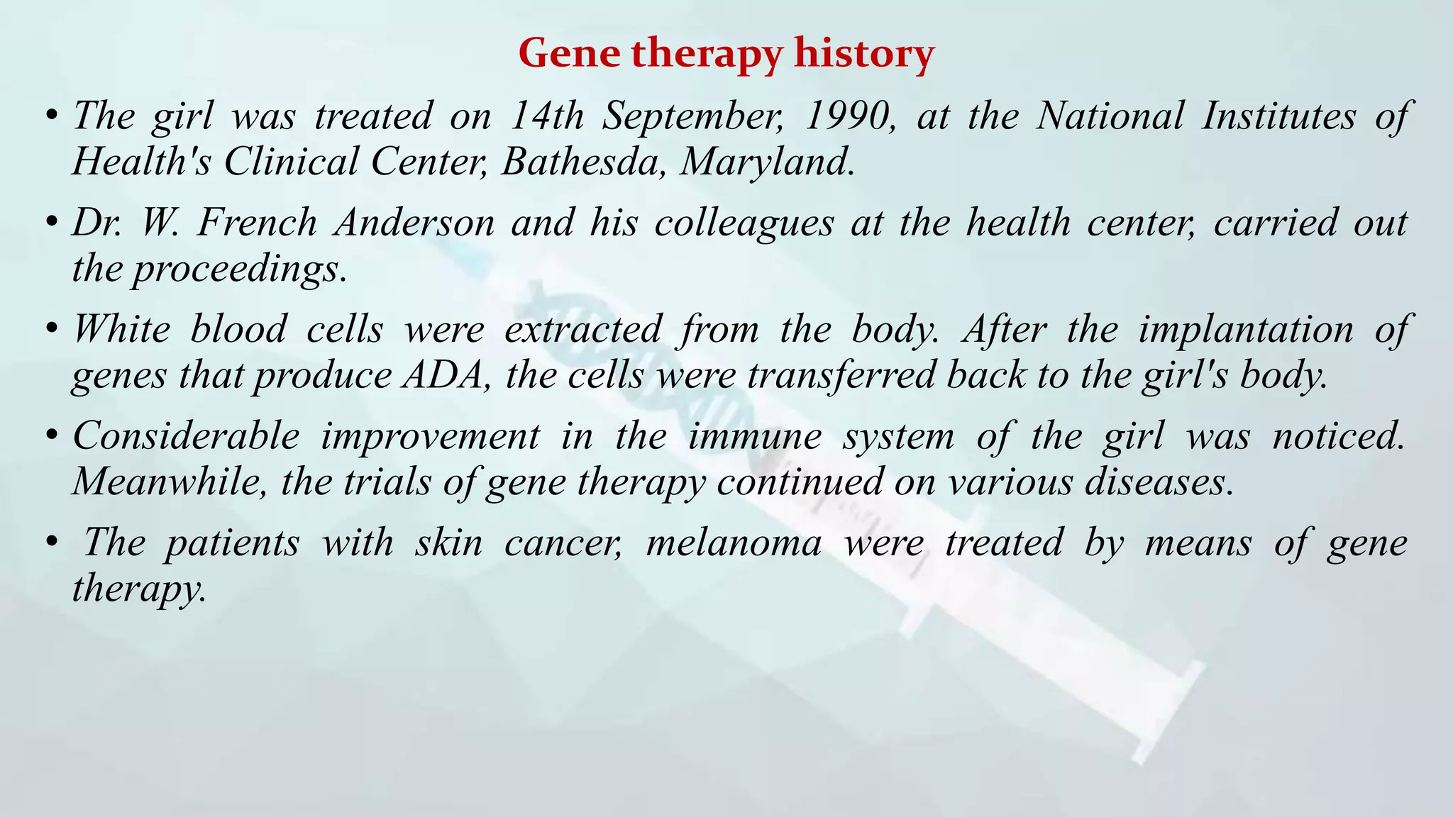 Stem Cell Therapy And Gene Therapy Ppt