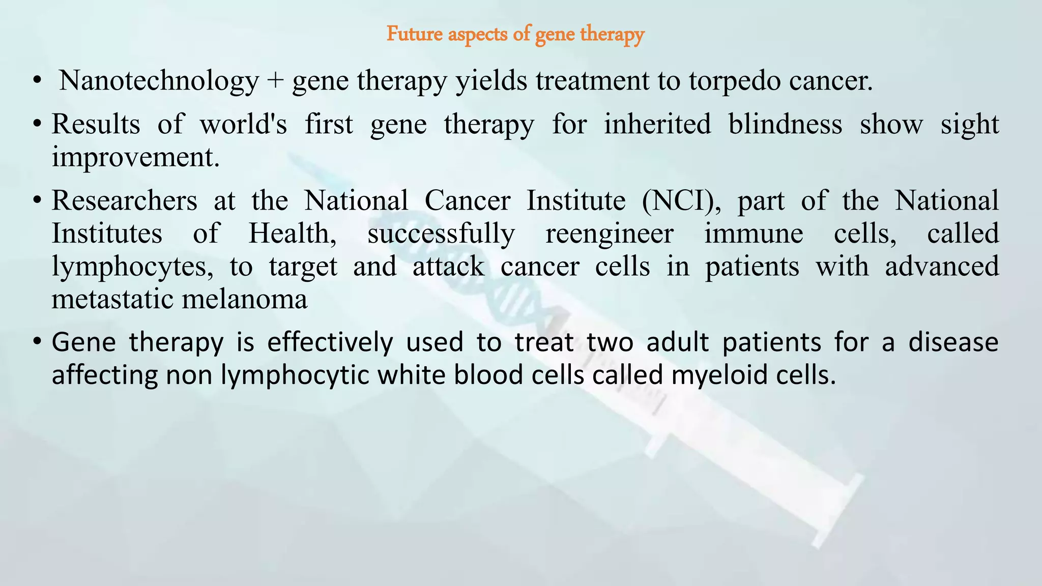 Stem cell therapy & gene therapy | PPTX