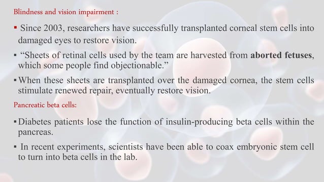 Stem cell therapy & gene therapy | PPTX | Blood Disorders | Diseases and Conditions