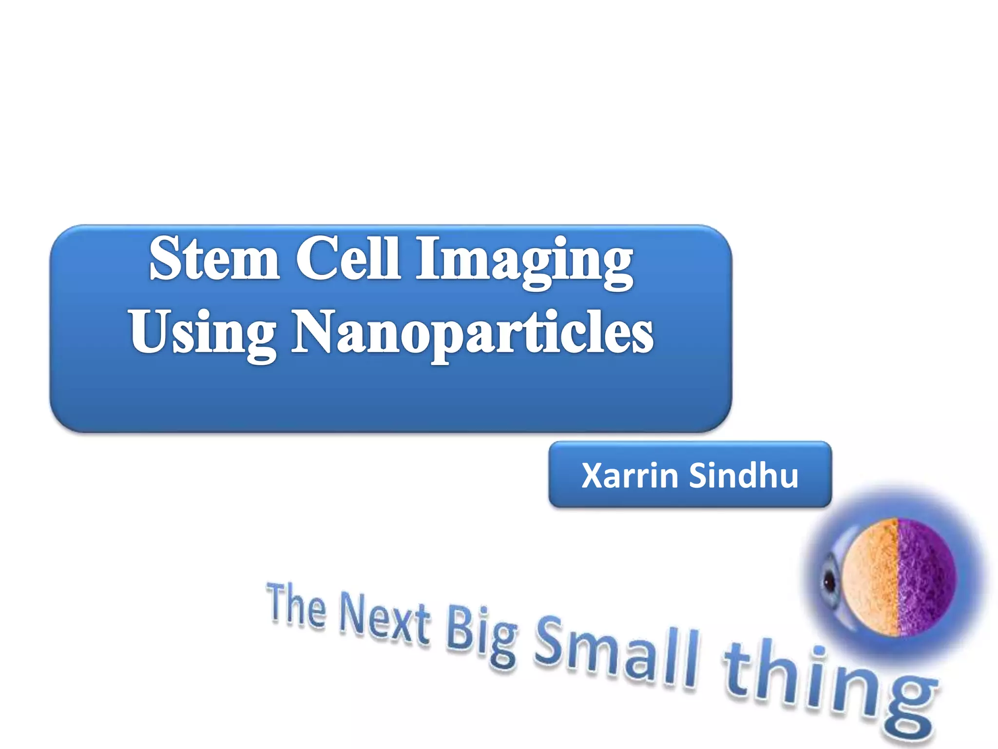 Stem cell imaging using nanoparticles | PPTX