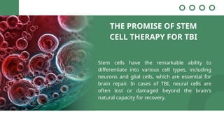 Stem Cell Innovations in Traumatic Brain Injury Recovery Dr. David ...