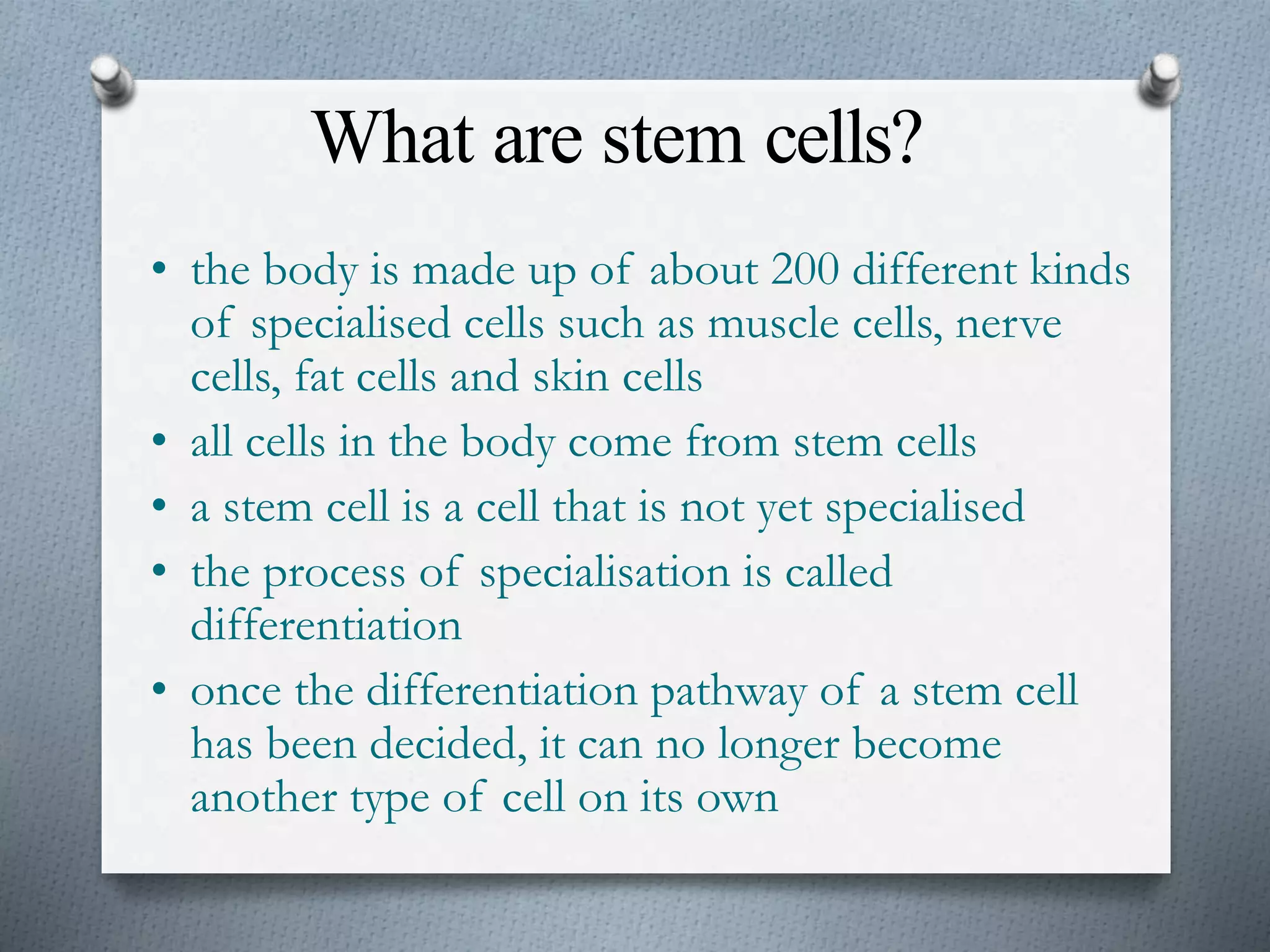 Stem cell & it's types | PPTX