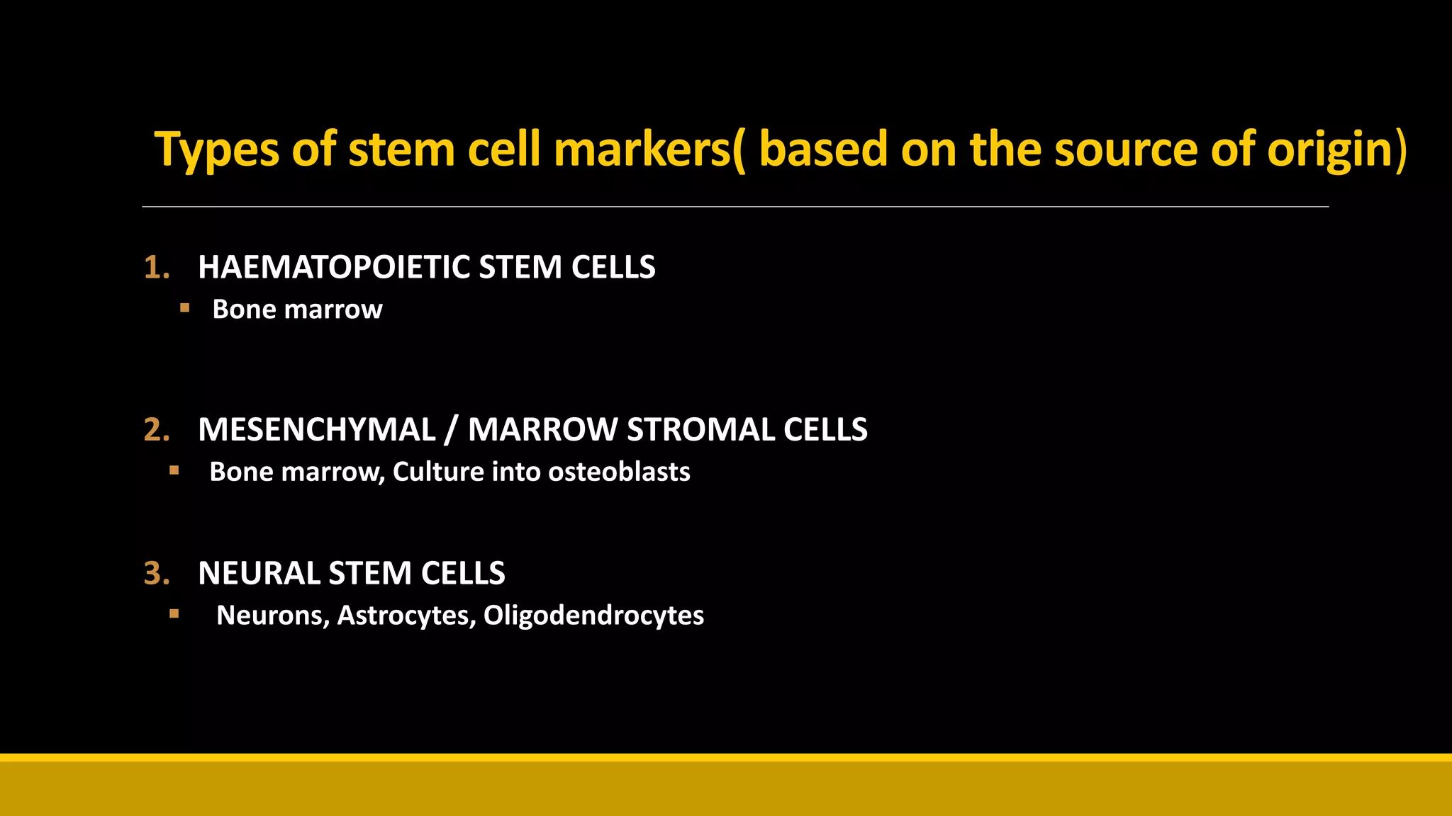 Stem cell markers | PPTX