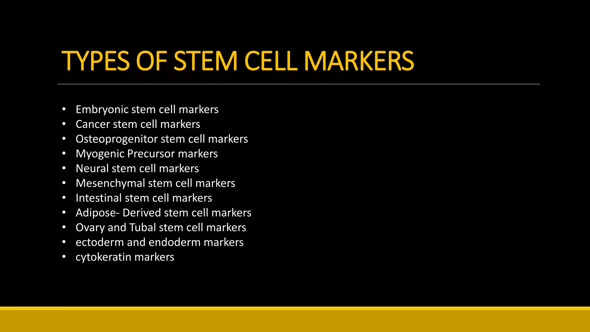 Stem cell markers | PPTX