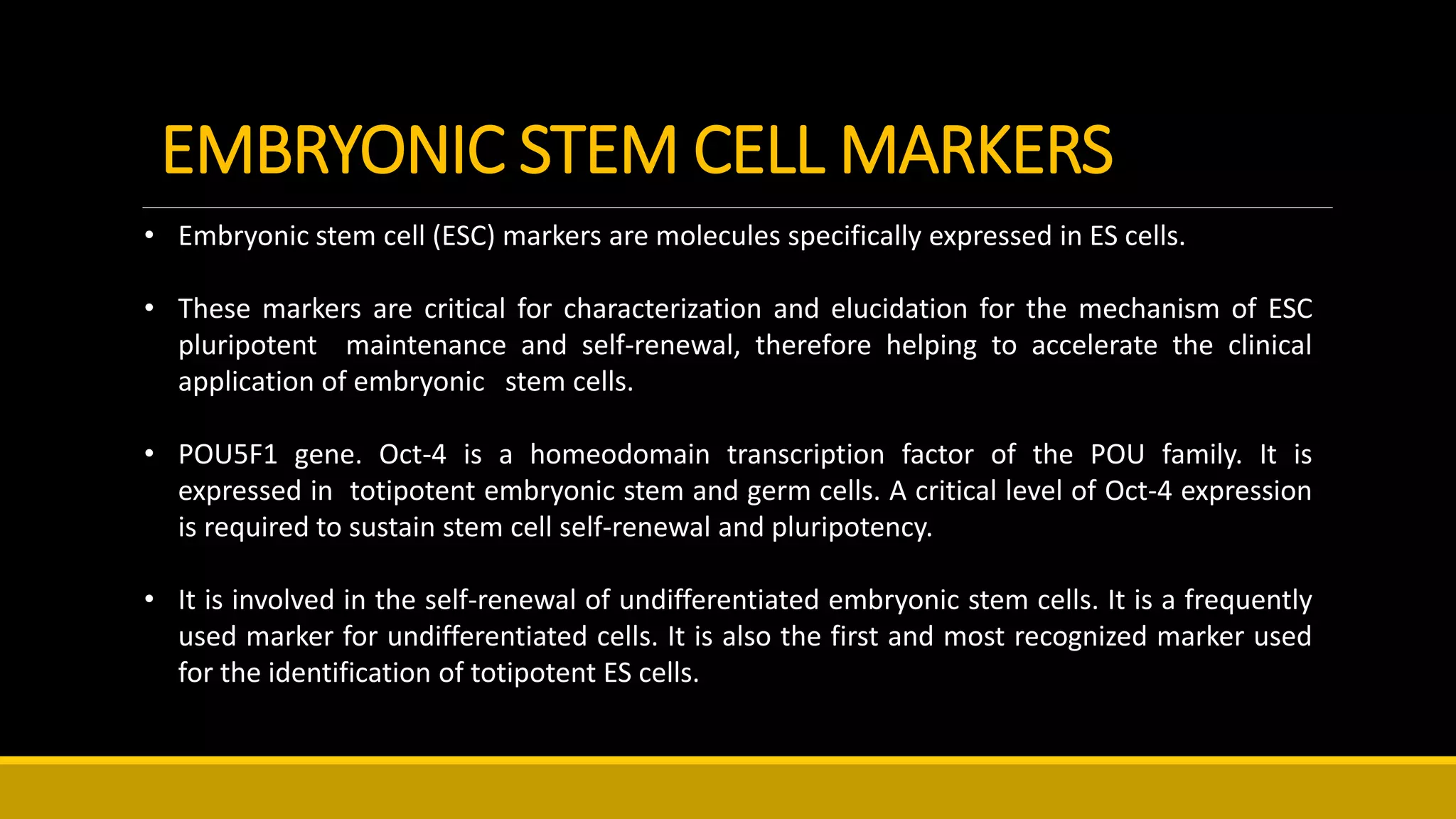 Stem cell markers | PPTX