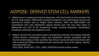 Stem cell markers | PPTX