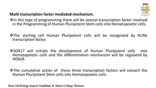 Stem cell programming | PPTX
