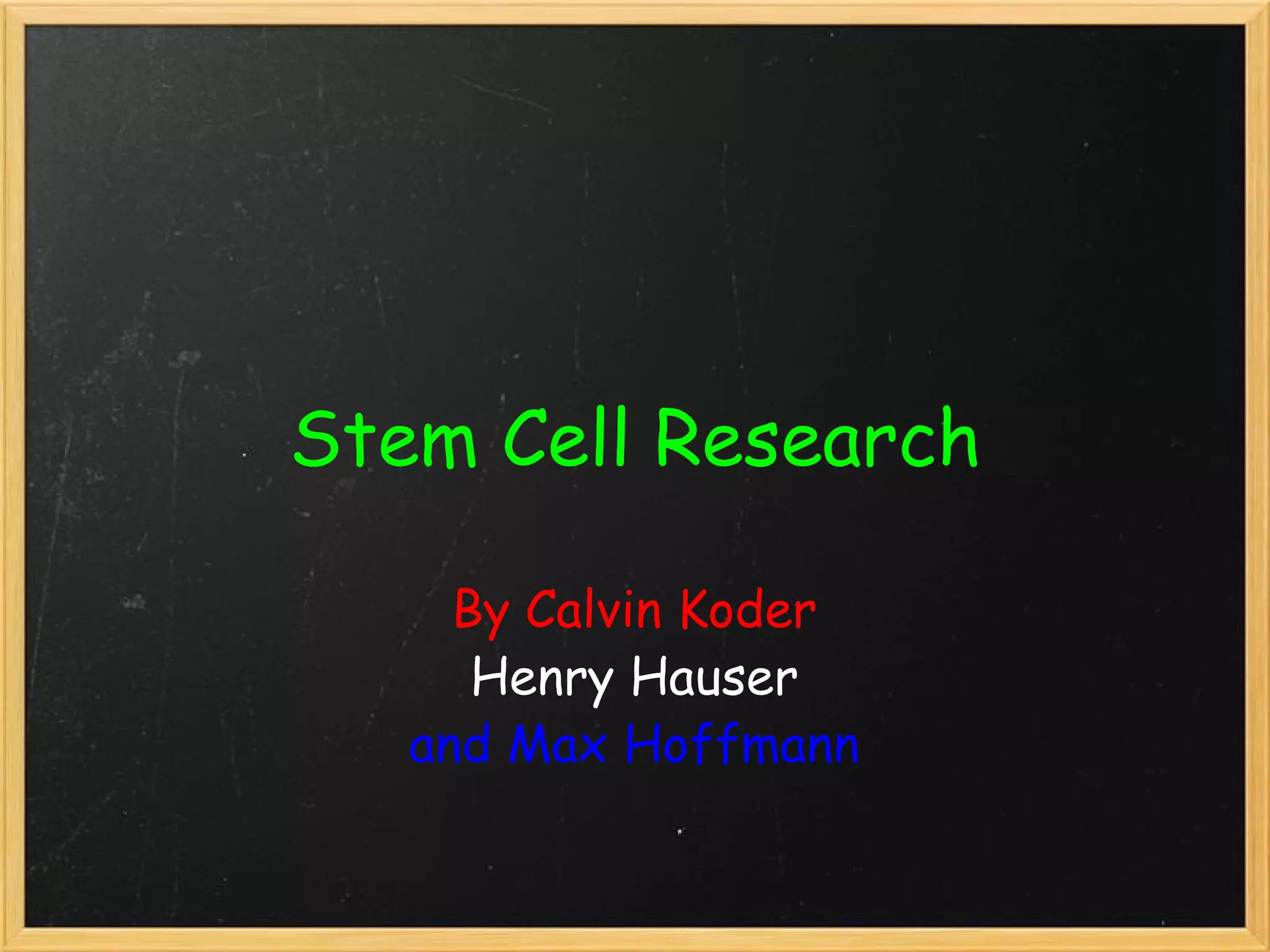 Stem Cell Research | PPT