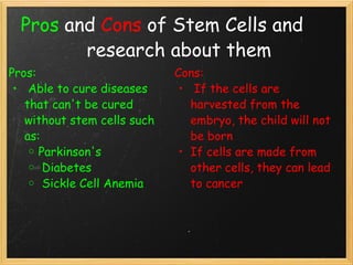 Stem Cell Research | PPT