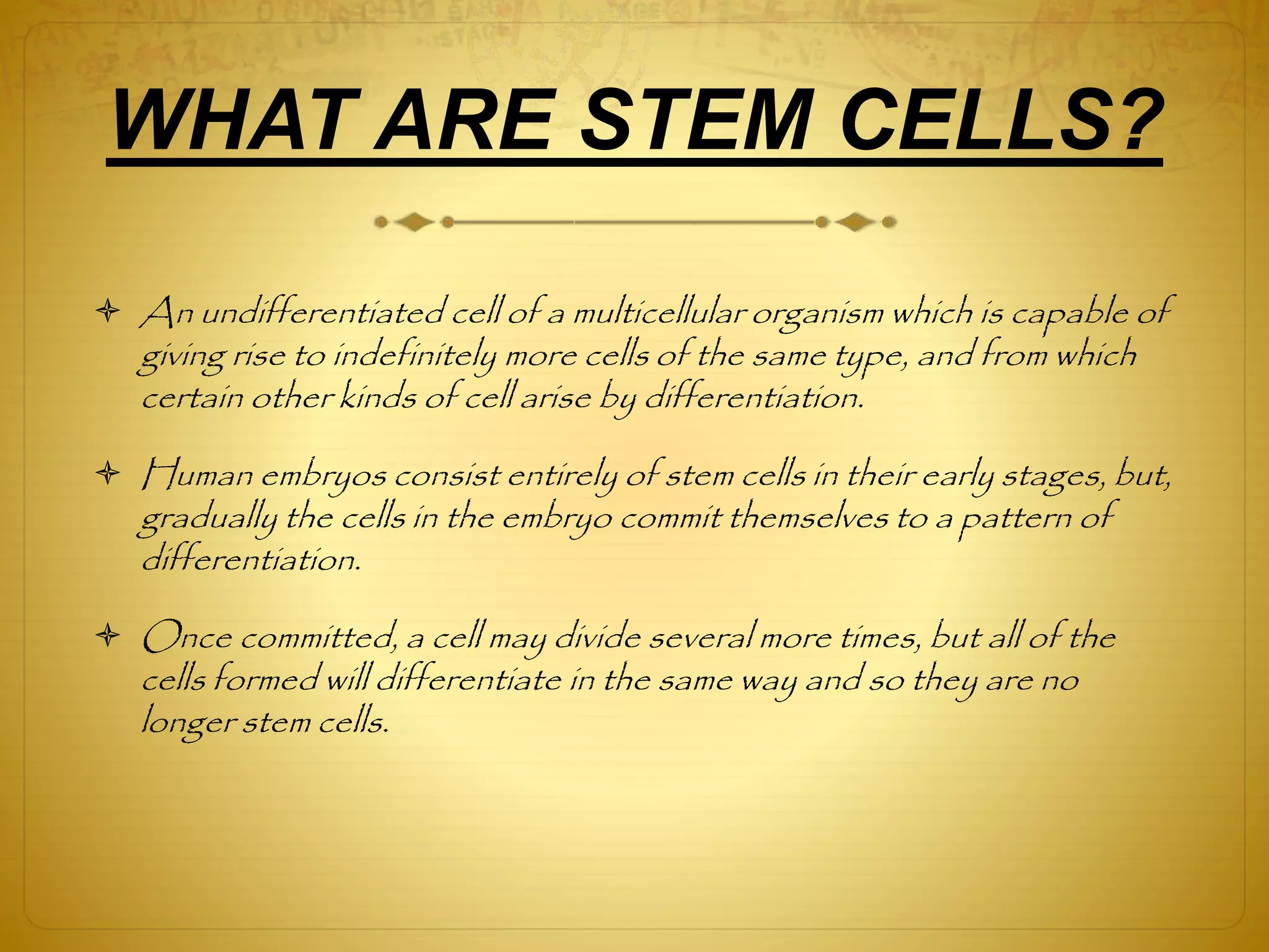 Therapeutic uses of stem cells | PPT