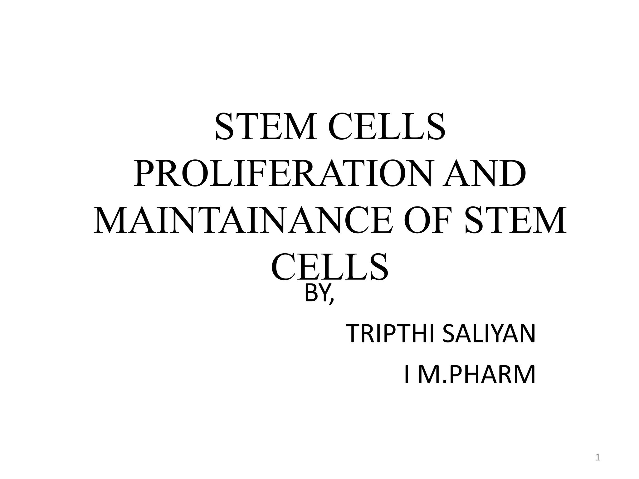 Stem cells | PPT