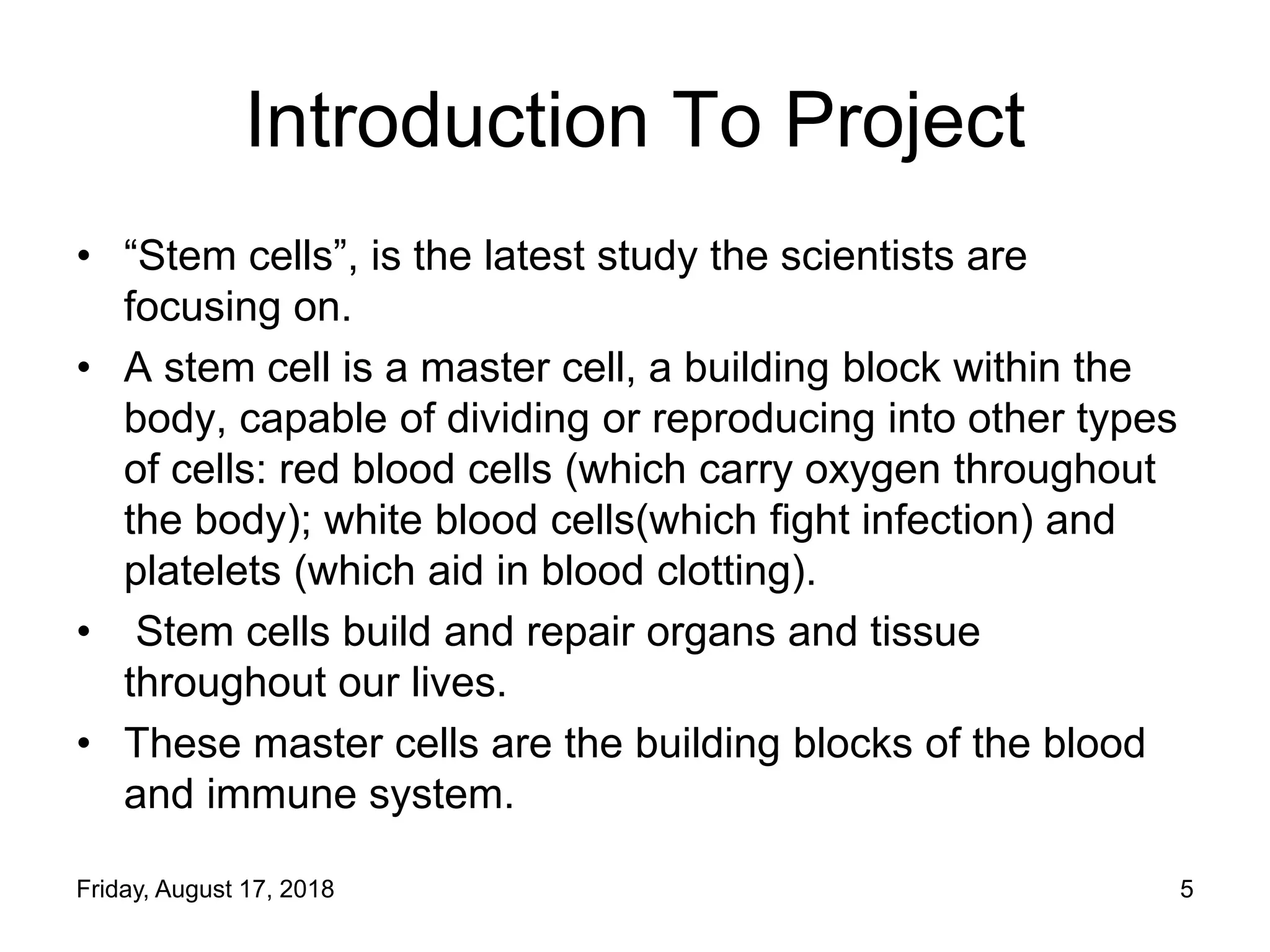 Stem Cells Banking System | PPSX