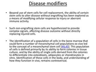 Stem cells biology and their application in clinical medicine | PPTX