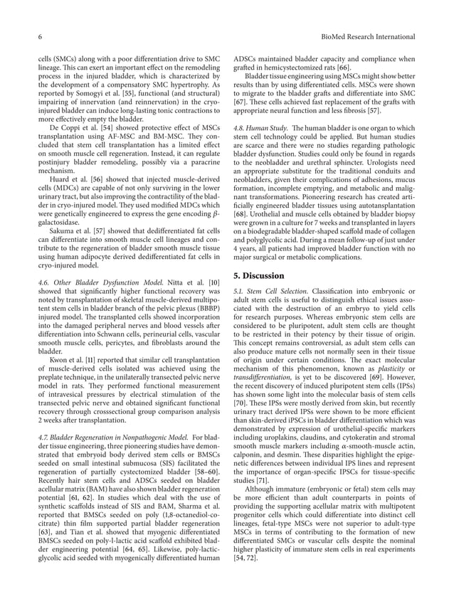 Stem Cell Therapy in Bladder Dysfunction | PDF | Physical Therapy ...