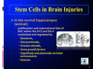 Stem cells, A New Therapeutic Approach to Traumatic Brain Injury | PPTX
