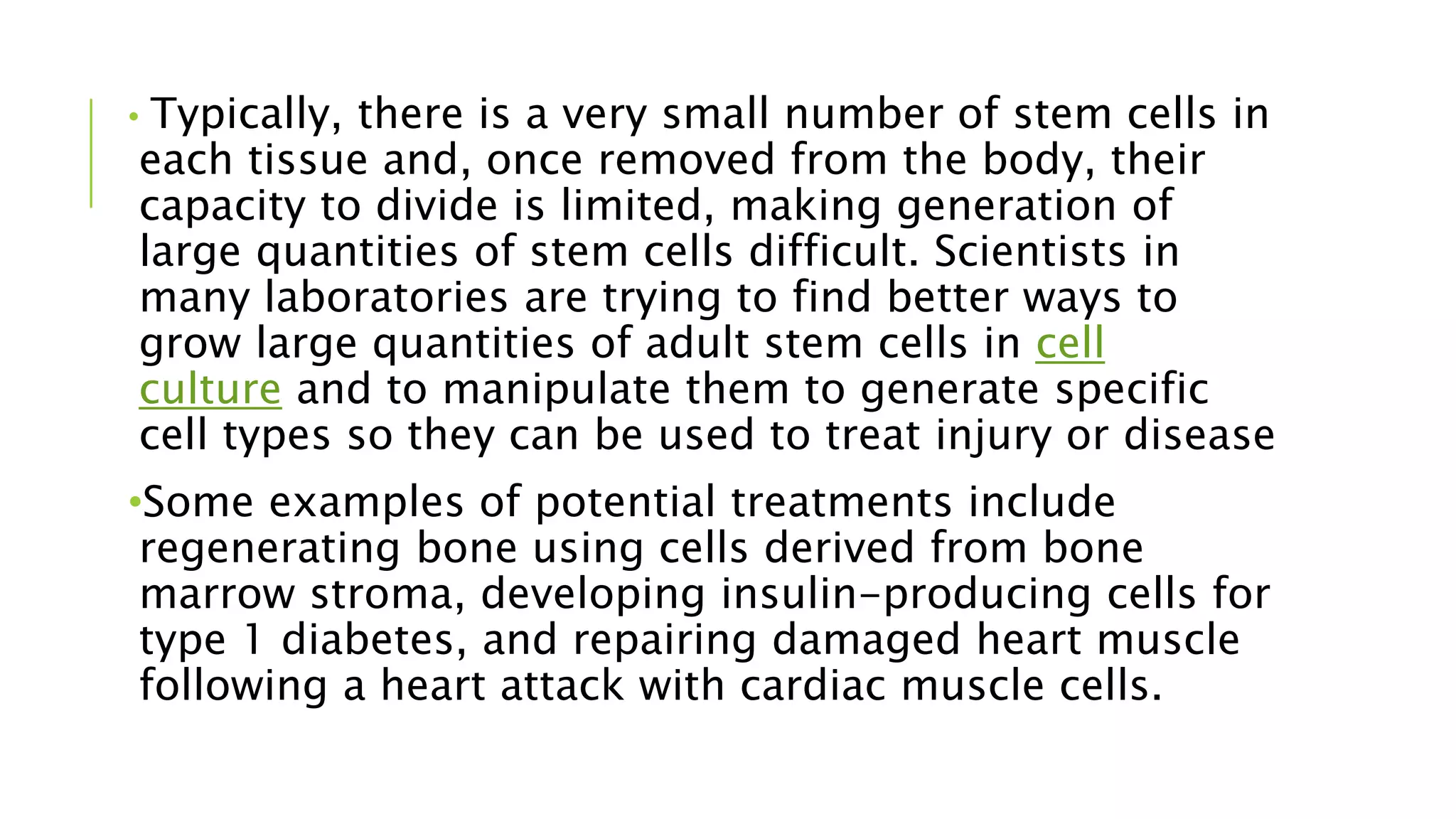 Stem cells technology and applications | PPTX