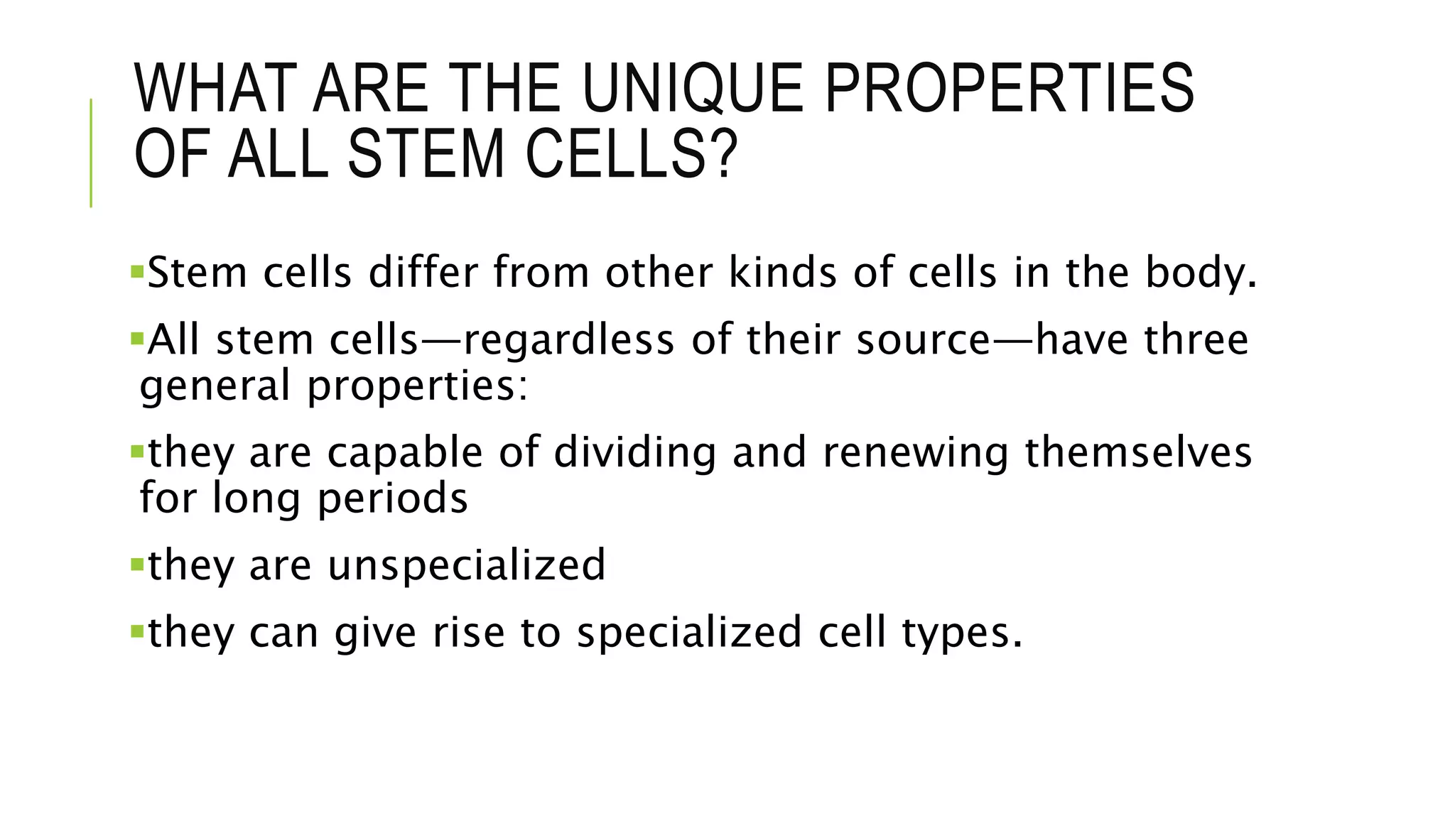 Stem cells technology and applications | PPTX