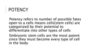 Stem cells technology and applications | PPTX