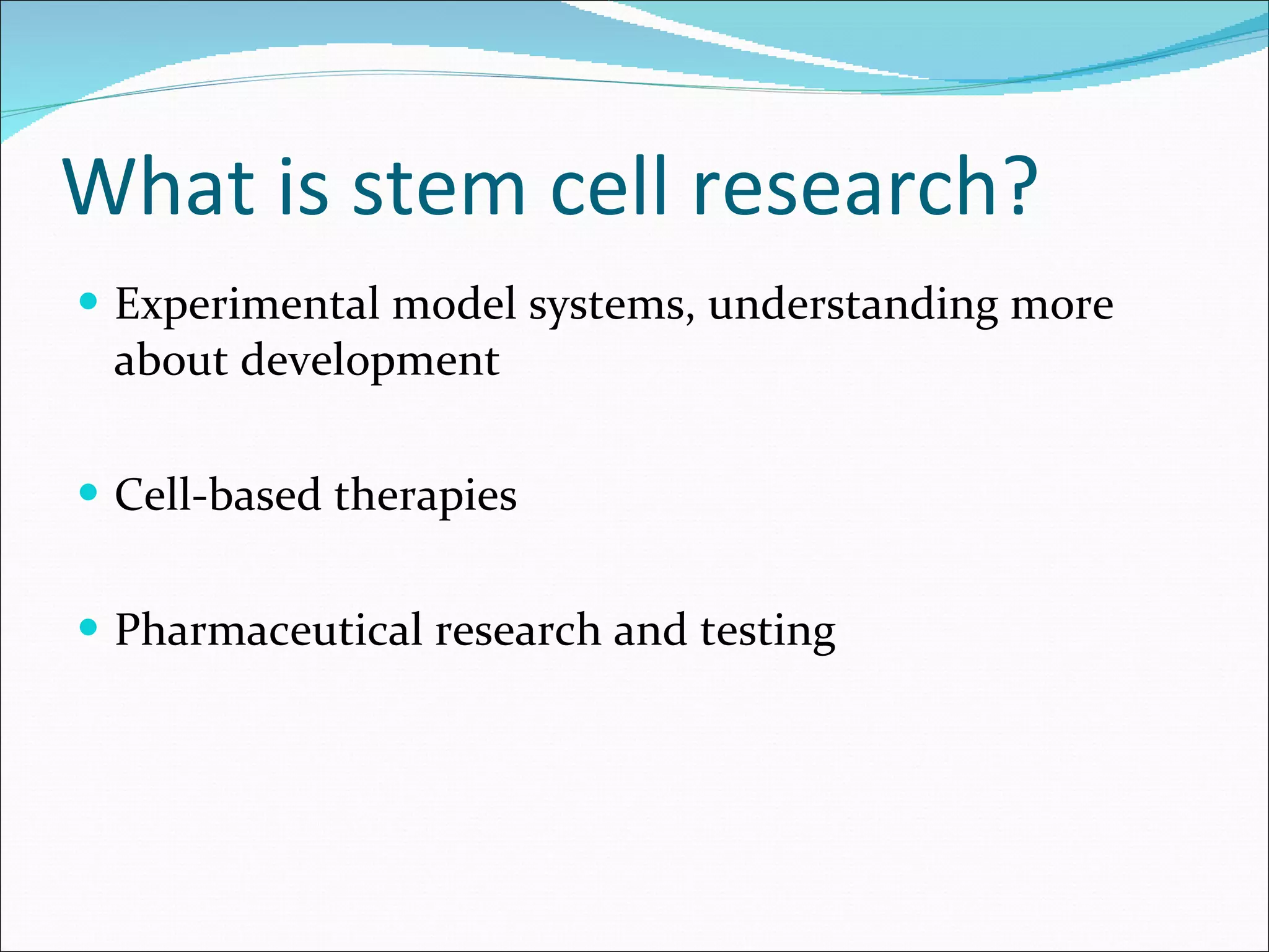 Stem cell & therapeutic cloning Lecture | PPT