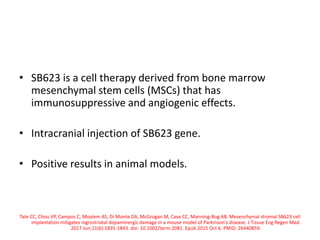 Stem cell therapy neurological disorders | PPTX