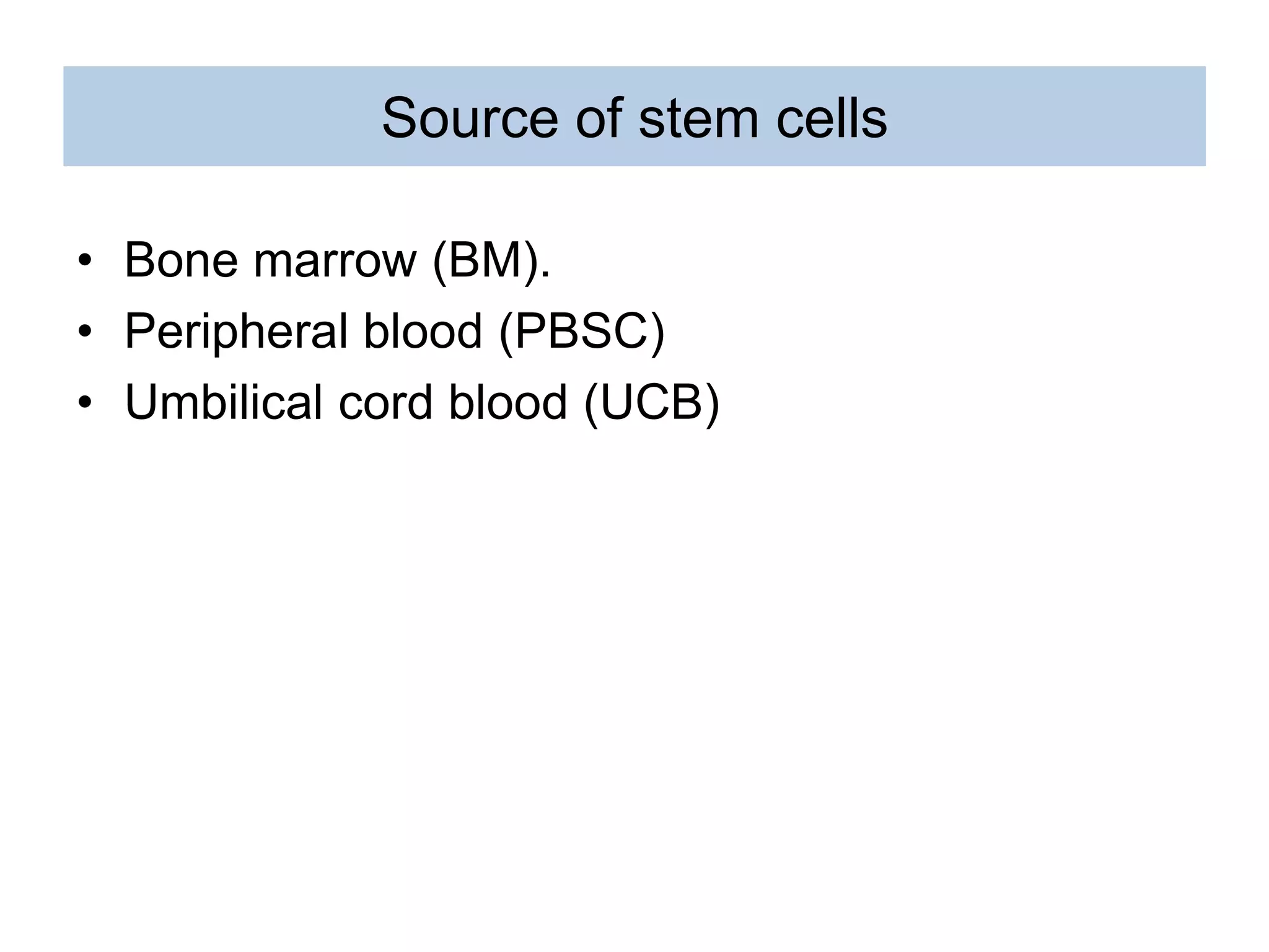 Stem cell transplant | PPTX