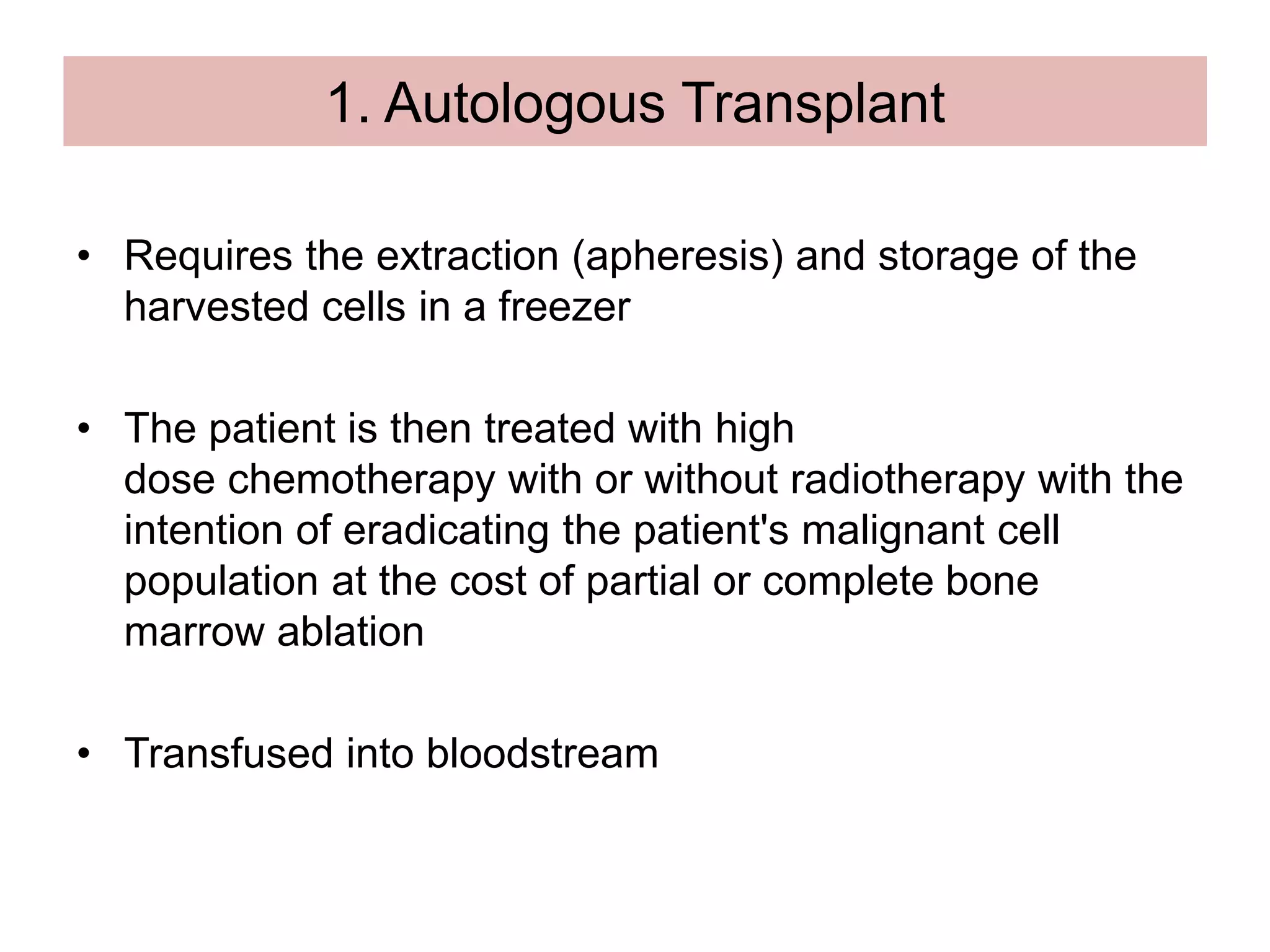 Stem cell transplant | PPTX