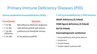 Stem cell transplantation for primary immunodeficiency diseases | PPTX ...