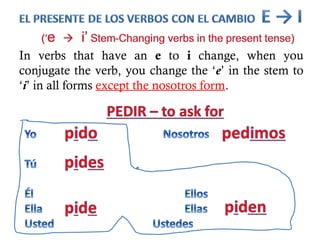 Stem change verbs | PPT