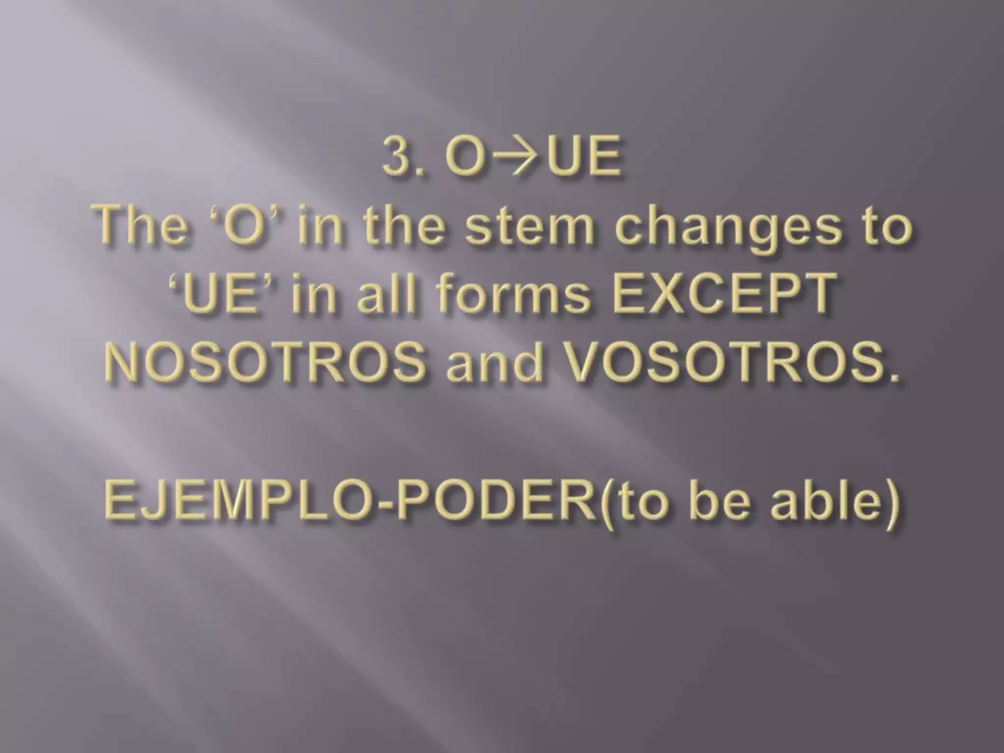 Stem change boot verbs notes | PPTX