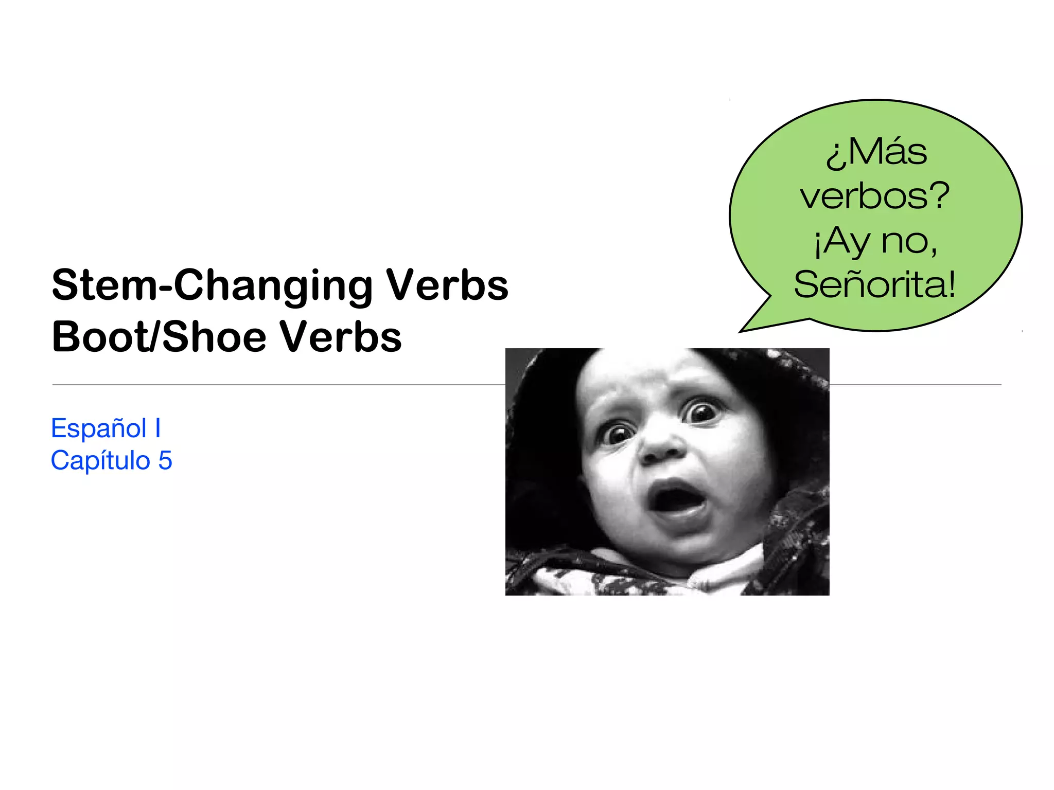 Stem changing verbs | PPT