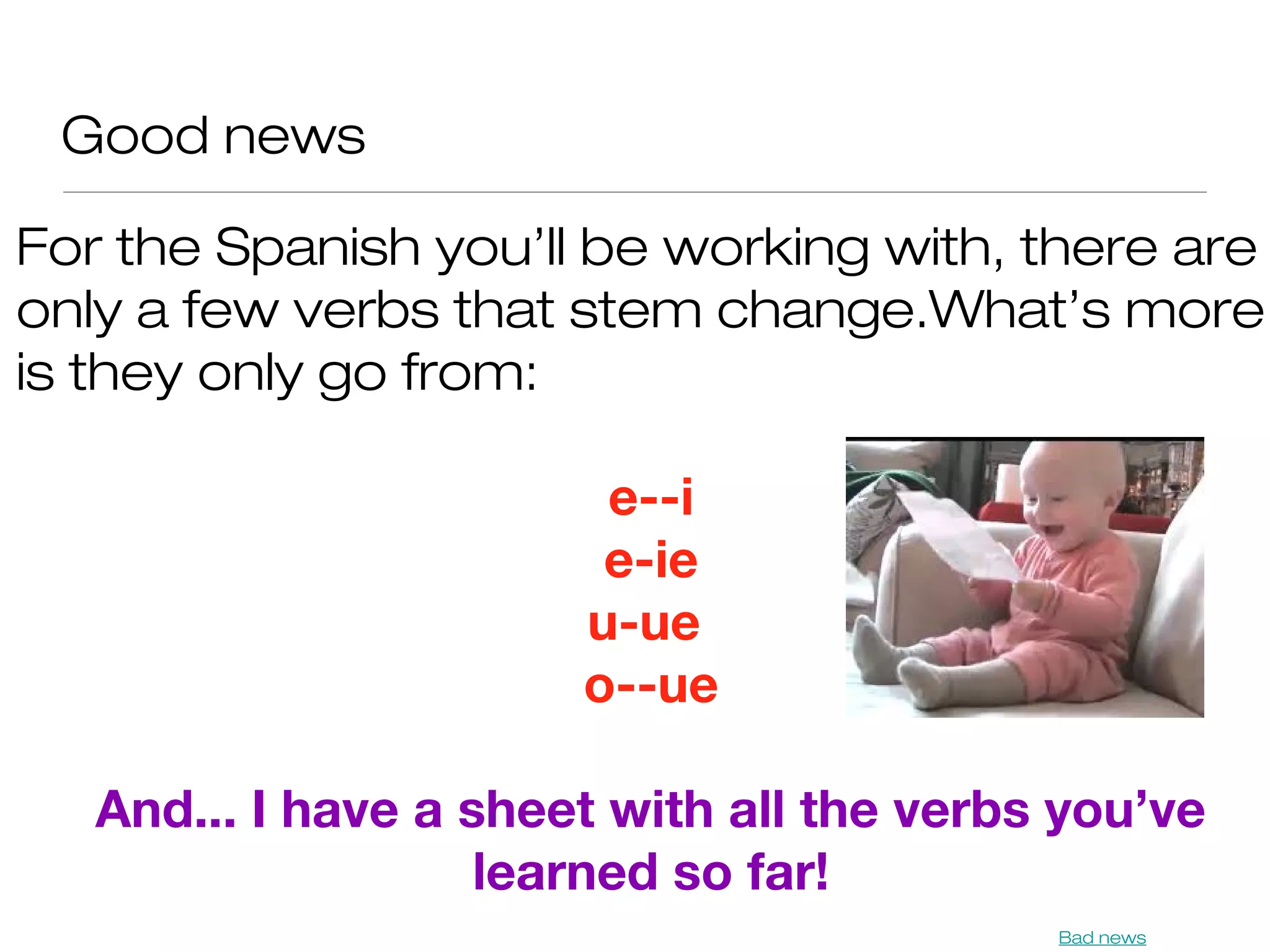 Stem changing verbs | PPT