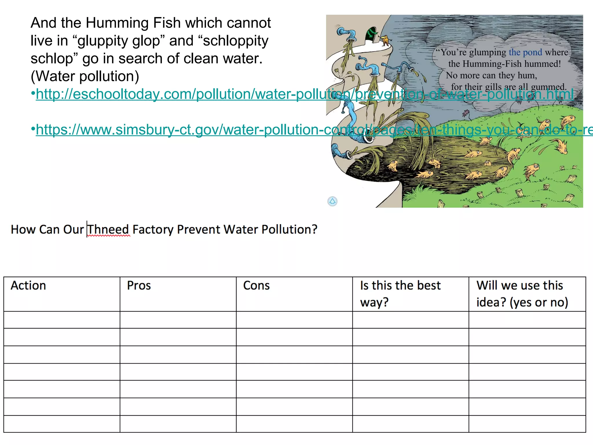 STEM conference Lorax Sustainability MEA | PPT