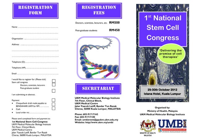 Stem congress brochure 180912 | PPT