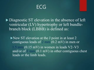 Stemi by dr.mehelina | PPTX