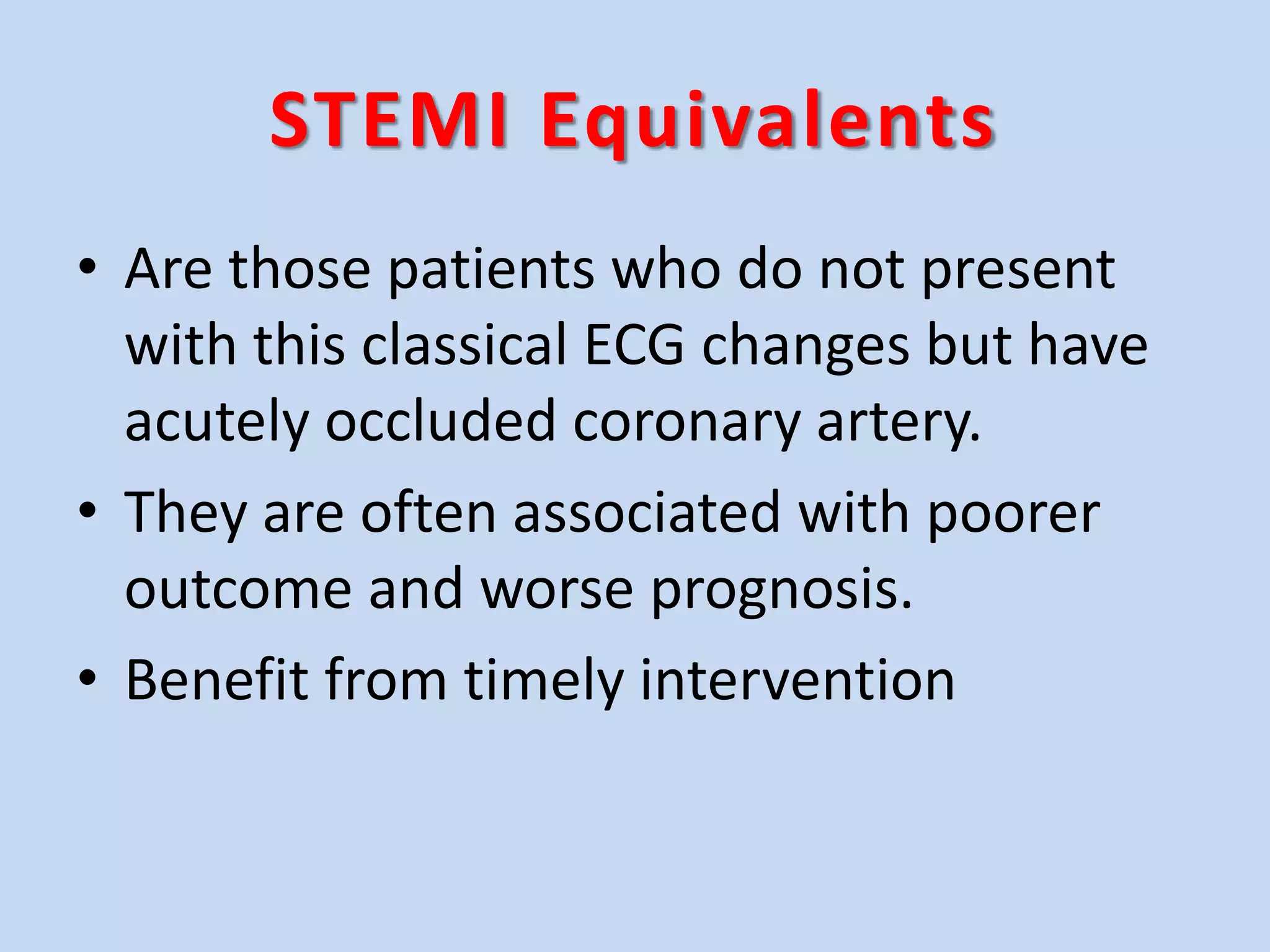 Stemi equivalents | PPTX