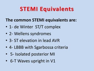 Stemi equivalents | PPTX