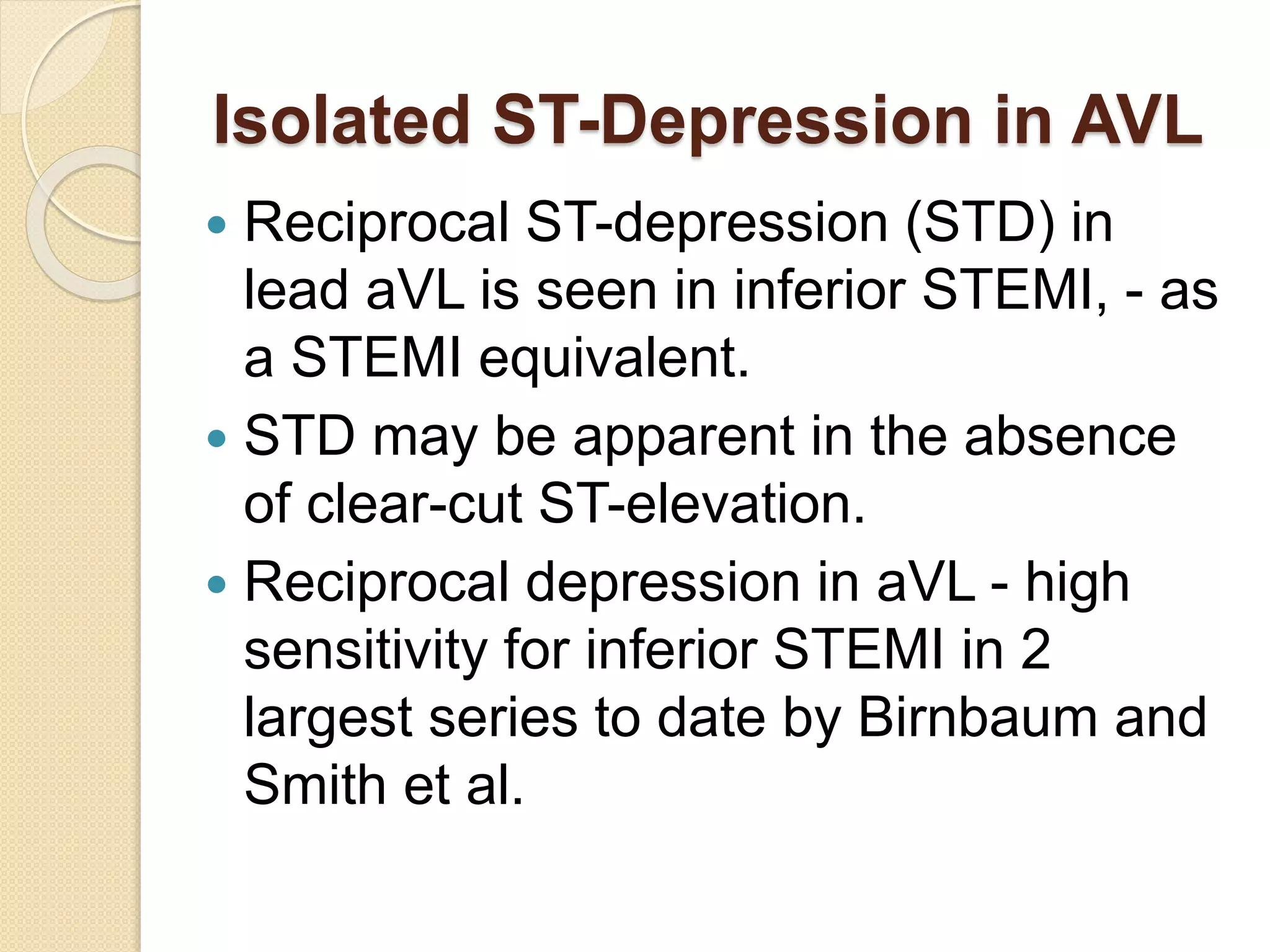 STEMI equivalents- ECG update | PPTX