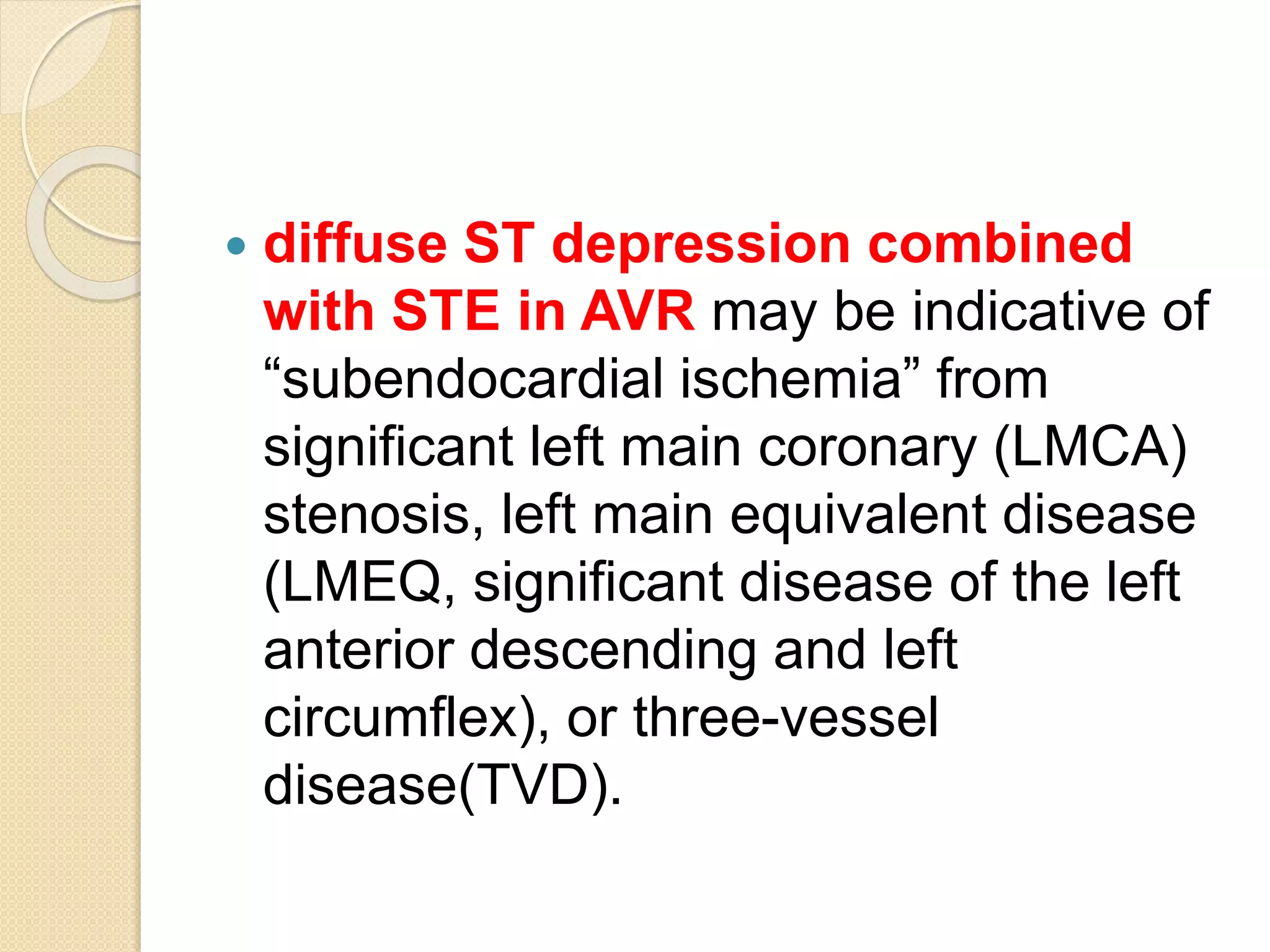 STEMI equivalents- ECG update | PPTX