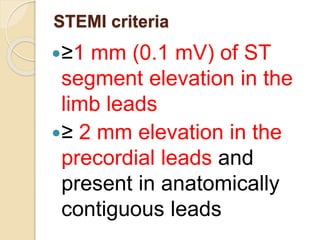 STEMI equivalents- ECG update | PPTX
