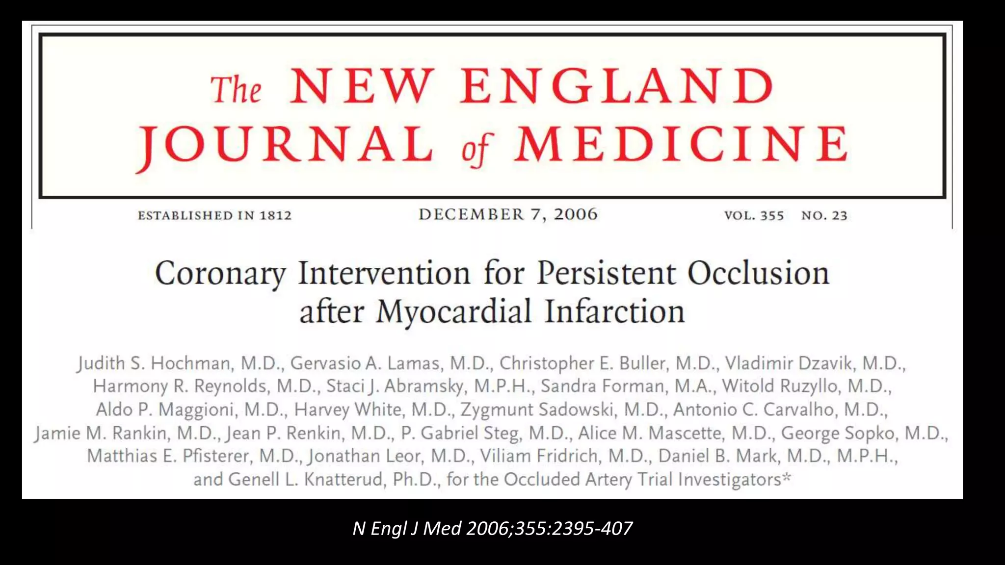 STEMI Late Presentation - Management and practical approach | PPTX
