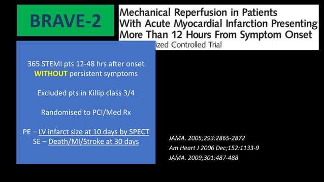 STEMI Late Presentation - Management and practical approach | PPTX ...