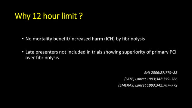 STEMI Late Presentation - Management and practical approach | PPTX ...