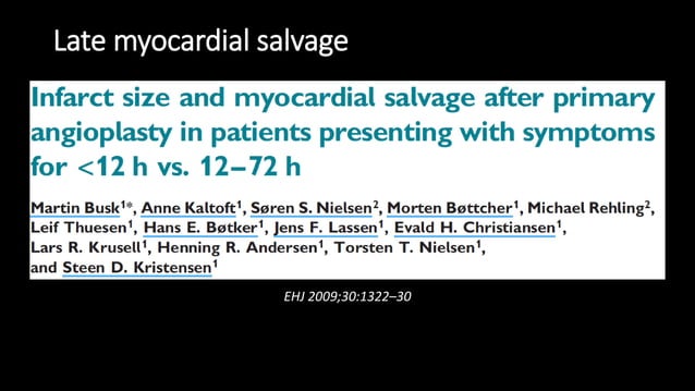 STEMI Late Presentation - Management and practical approach | PPTX ...